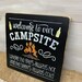Sign for the Campsite, Camping Sign, Fathers Day Gift, Rv Sign, Camping ...