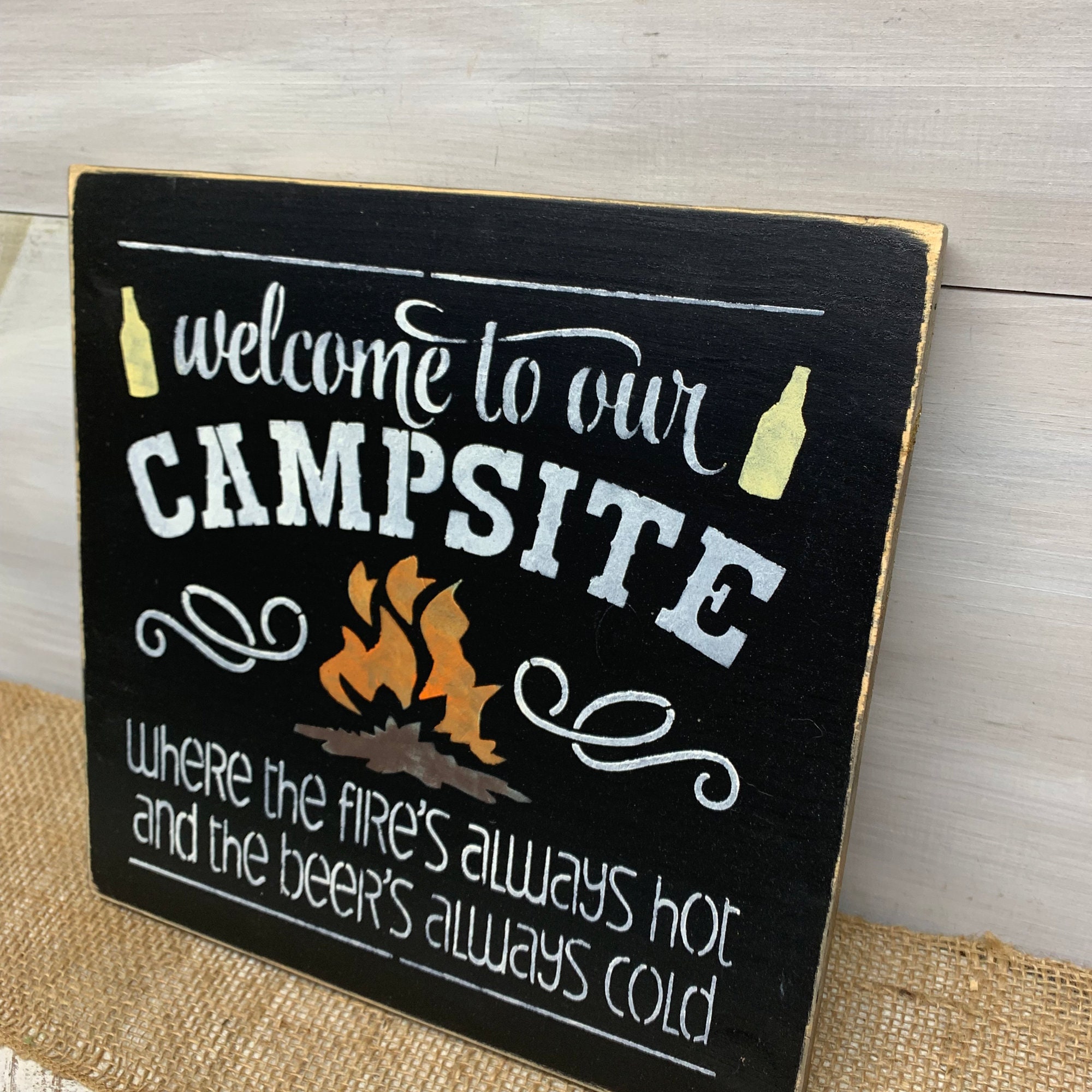 Sign for the Campsite Camping Sign Fathers Day Gift Rv - Etsy