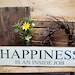 Wooden Inspirational Sign, Wood Sign, Happiness is an Inside Job ...