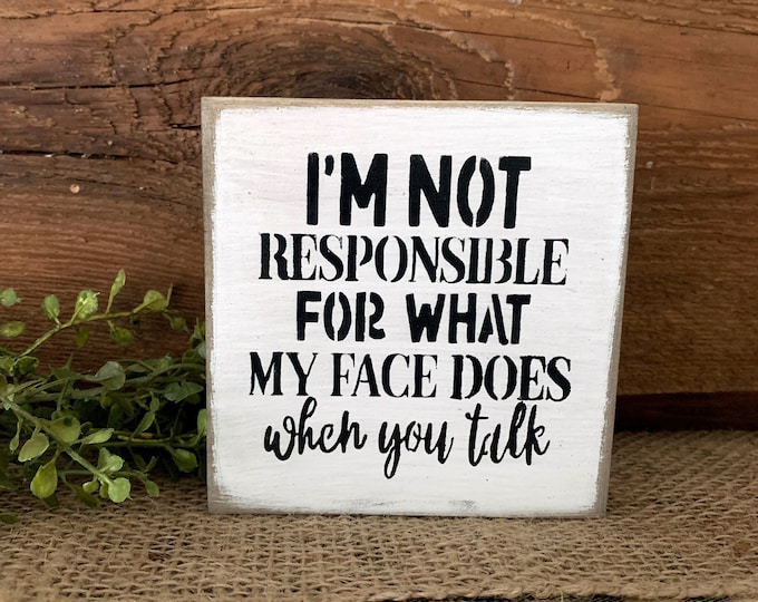 Funny Desk Decor, Office Sign, Office Decor, Coworker Gift Idea, I'm ...