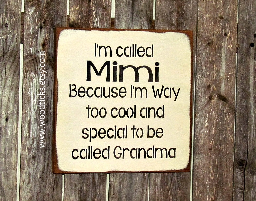 Mimi Gift Wooden Sign Saying I'm Called Mimi - Etsy