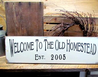 Wood Homestead Signs - Etsy