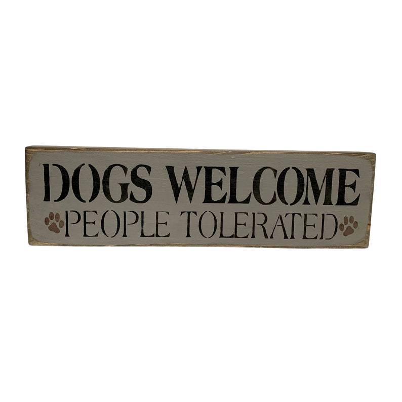 Dog Sign Wooden Dog Welcome Sign Wooden Signs Gift for the - Etsy