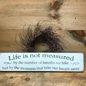 Wooden Inspirational Sign, Housewarming Gift, Gift for Mom, Life is Not ...