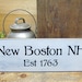Wooden Town Sign, New Boston New Hampshire, Made in NH, Wood Sign ...