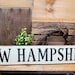 Wooden Sign New Hampshire Wood State Sign State of NH Wood | Etsy
