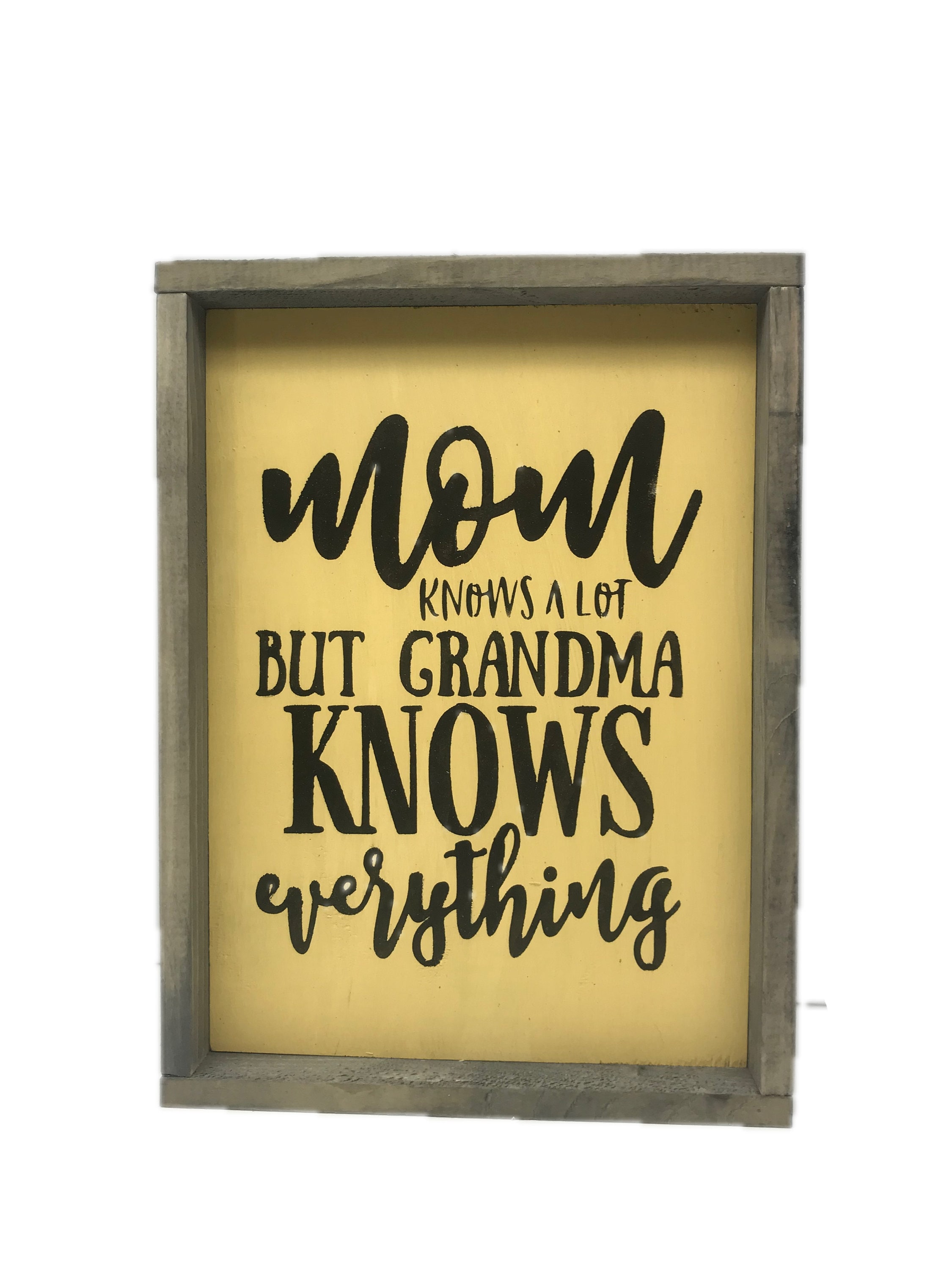 Mom Knows a Lot but Grandma Knows Everything, Gift for Grandma ...