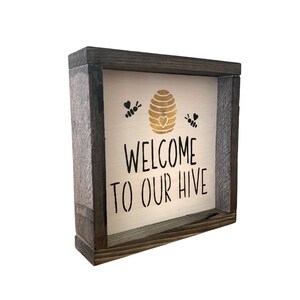 Welcome to Our Hive, Bee Decor Cute Bee Saying, Bee Keeper Gift ...