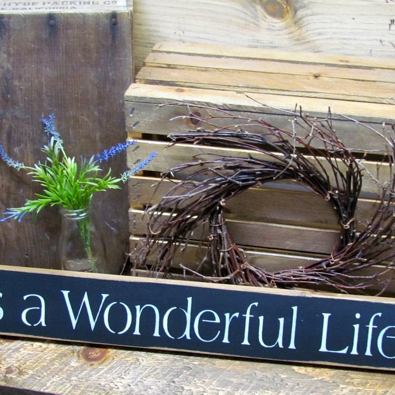 Wonderful Life Sign - Etsy
