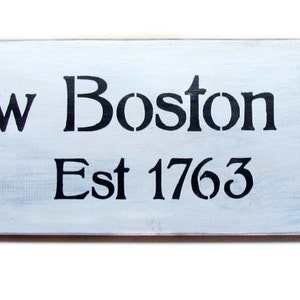 Wooden Town Sign, New Boston New Hampshire, Made in NH, Wood Sign ...