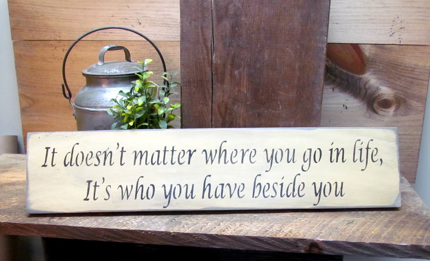 Wooden Inspirational Sign, House Sign, Valentine Signs, Rustic Wedding ...