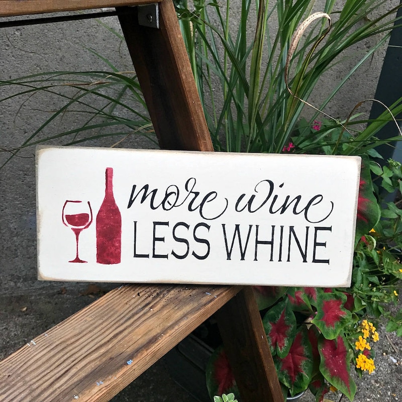 Wooden Wine Sign - Etsy