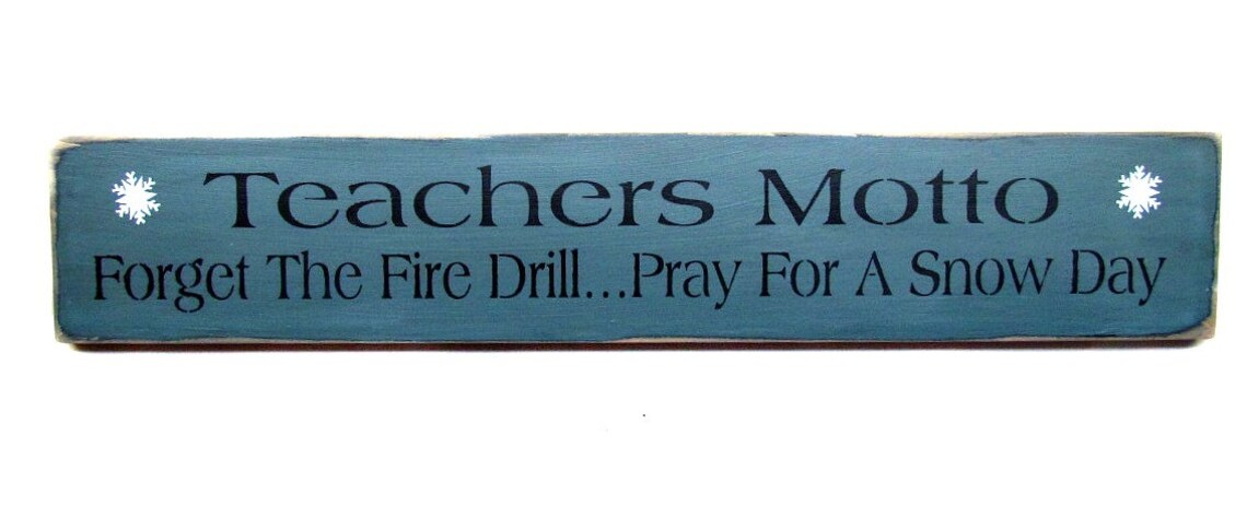 Teacher Gift Wood Teacher Sign Teachers Motto Classroom | Etsy