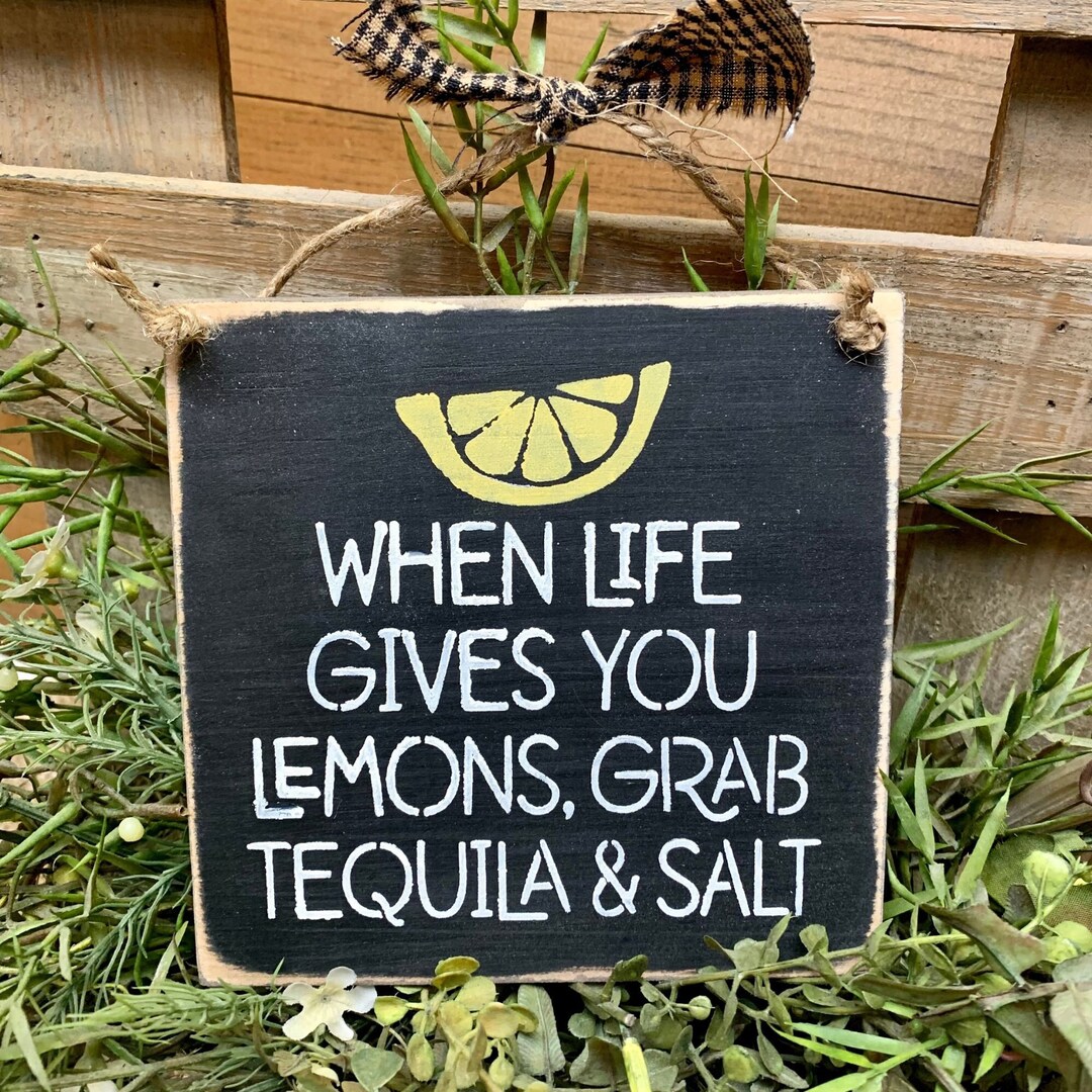 Mini Sign, Tequila Gift, Funny Gift for Friend, Tequila Lover Gift Idea ...