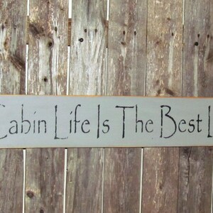 Wood Cabin Sign, Log Cabin Decor, Fishing Hunting Cabin, Fathers Day ...
