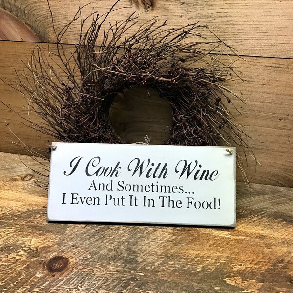 Wooden Wine Sign - Etsy