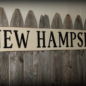 Wooden Sign, New Hampshire, Wood State Sign, State of NH, Wood Sign ...