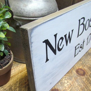 Wooden Town Sign, New Boston New Hampshire, Made in NH, Wood Sign ...