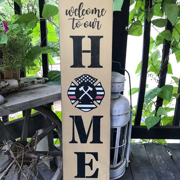 Firefighter Home Sign - Etsy