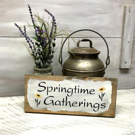 Wooden Spring Sign Wall Decor for SPRING Springtime | Etsy