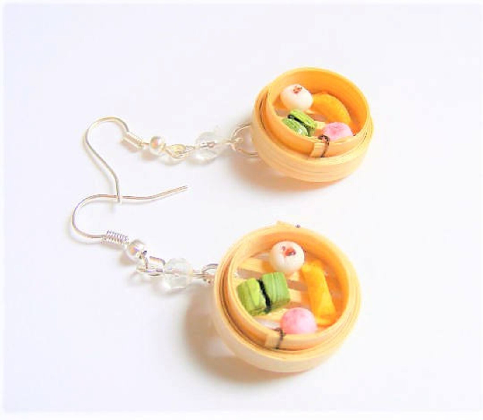 Food Jewelry Dim Sum Earrings Dim Sum Jewelry Miniature Food - Etsy UK