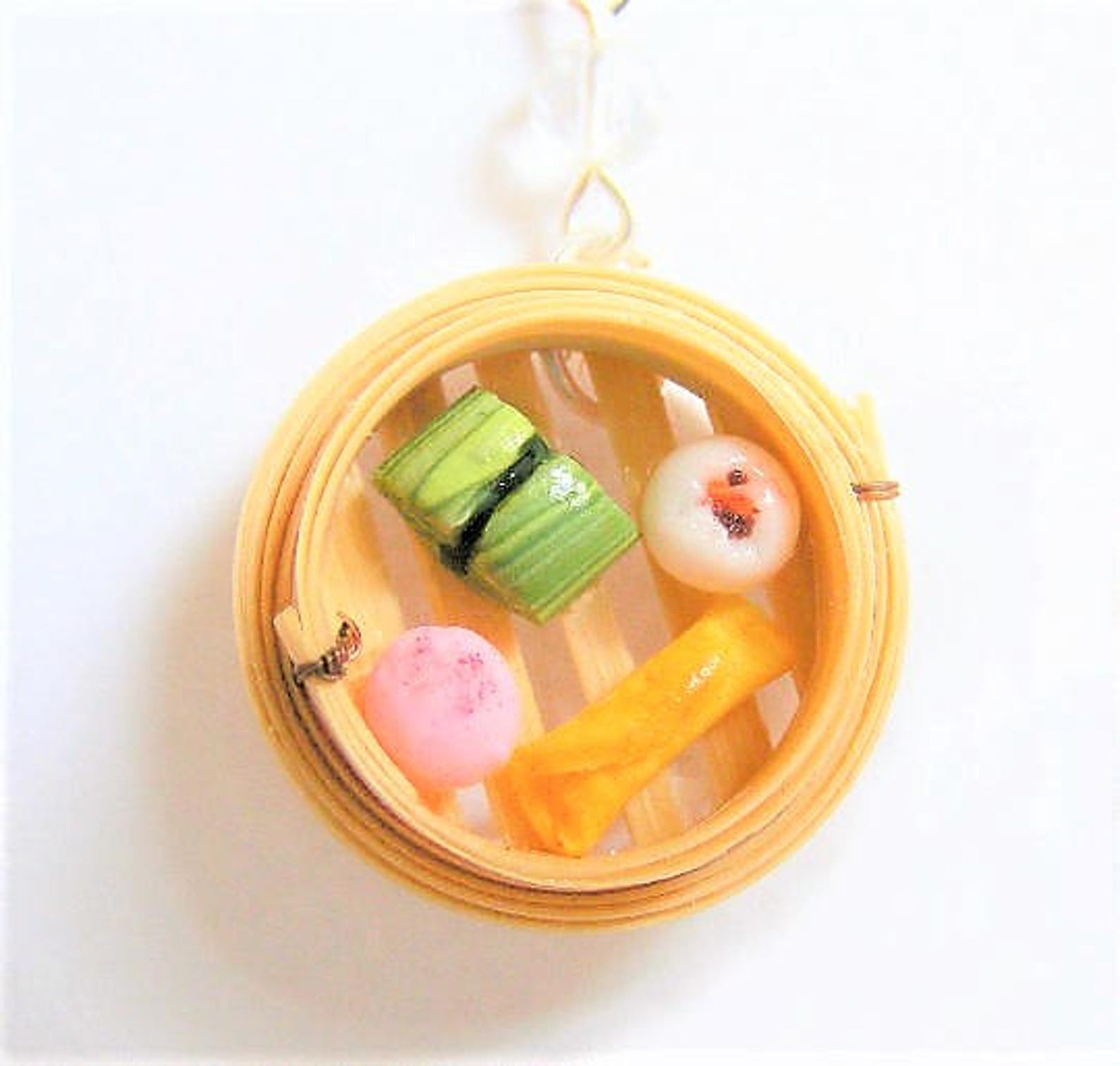 Food Jewelry Dim Sum Earrings Dim Sum Jewelry Miniature Food - Etsy UK