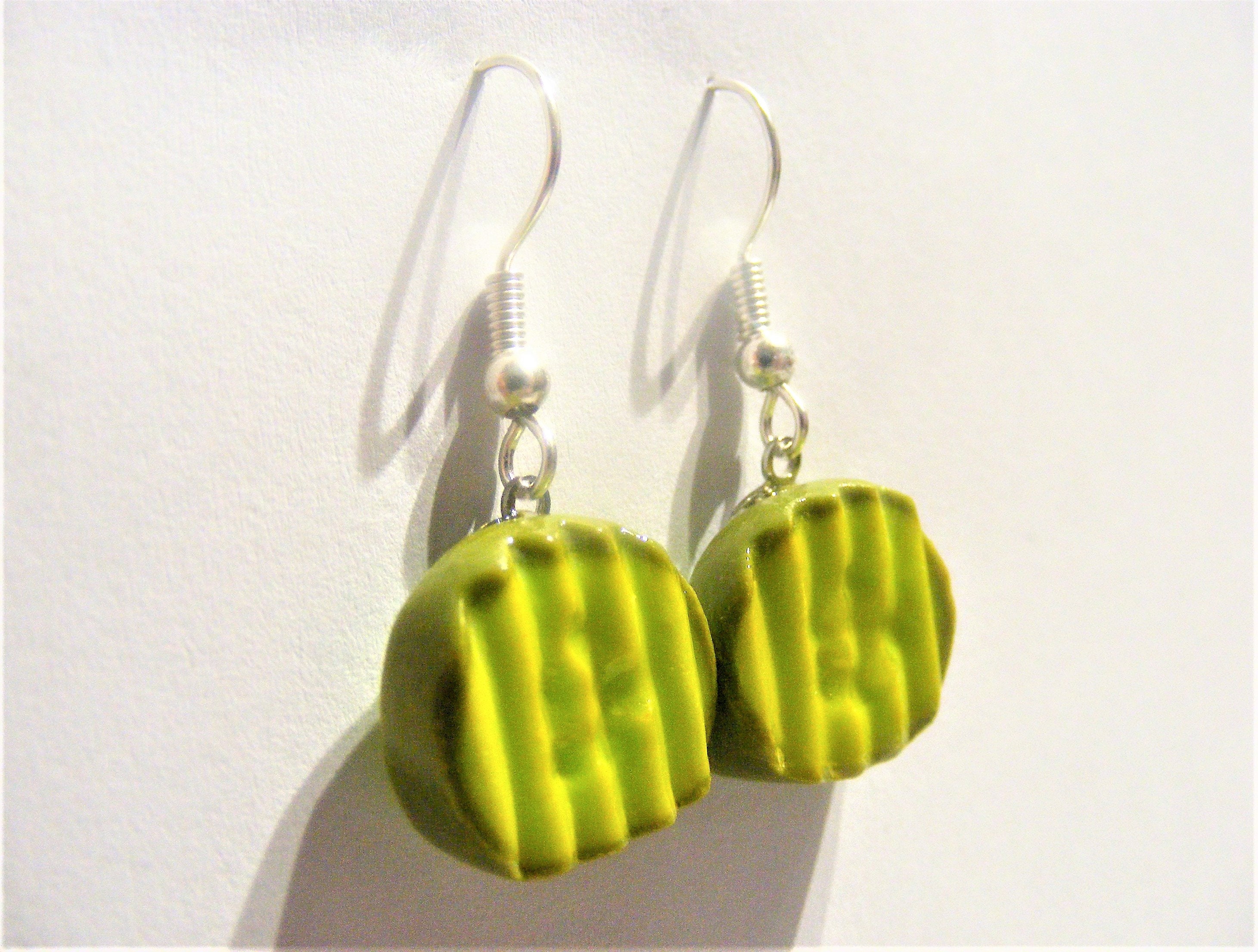 Food Jewelry Pickle Earrings Dill Pickle Earrings Miniature - Etsy UK