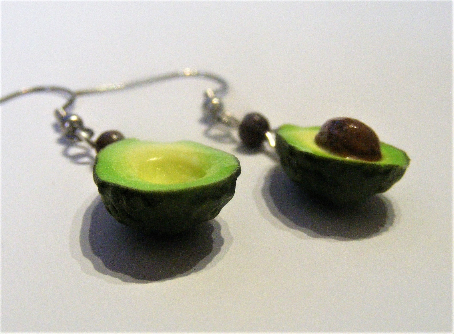 Food Jewelry Avocado Earrings Miniature Food Earrings Mini | Etsy