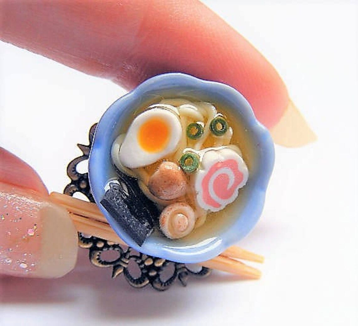 Food Jewelry Ramen Ring Ramen Soup Ring Noodle Soup Chinese - Etsy UK