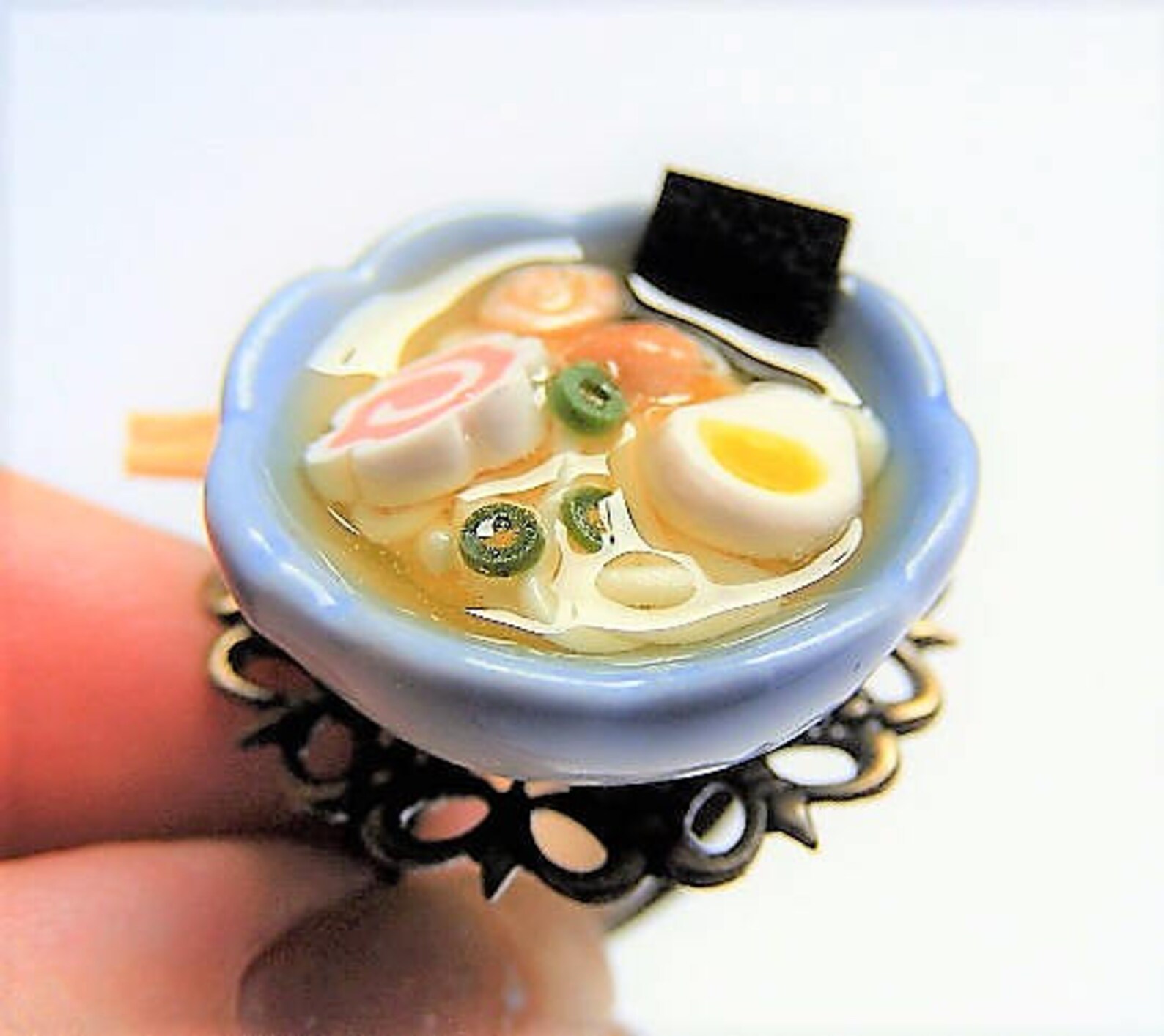 Food Jewelry Ramen Ring Ramen Soup Ring Noodle Soup Chinese - Etsy UK