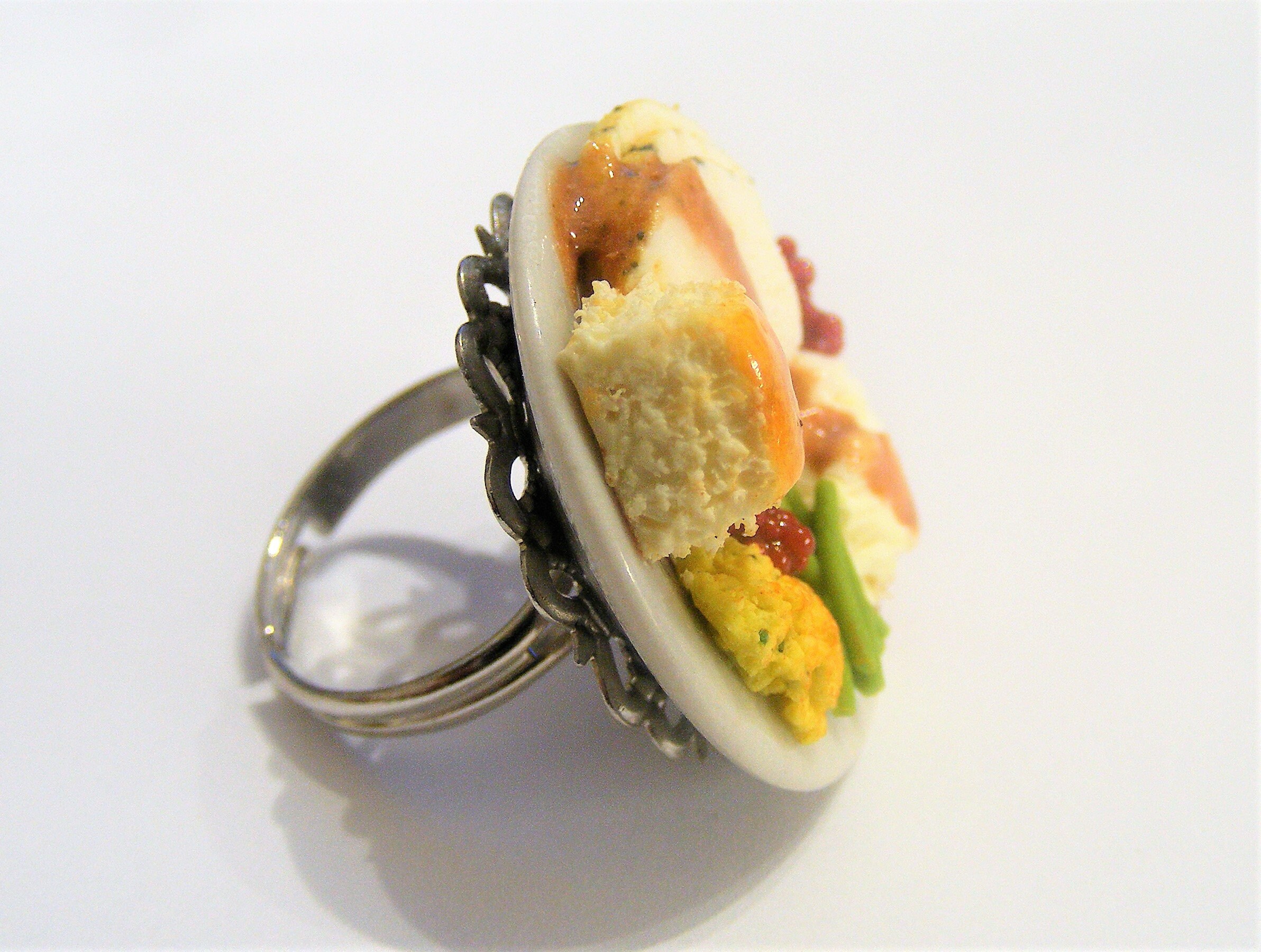 Food Jewelry Thanksgiving dinner ring Thanksgiving ring | Etsy