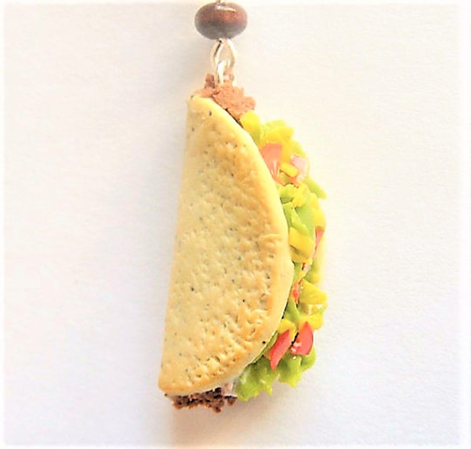 Food Jewelry Taco Pendant Taco Necklace Taco Charm - Etsy