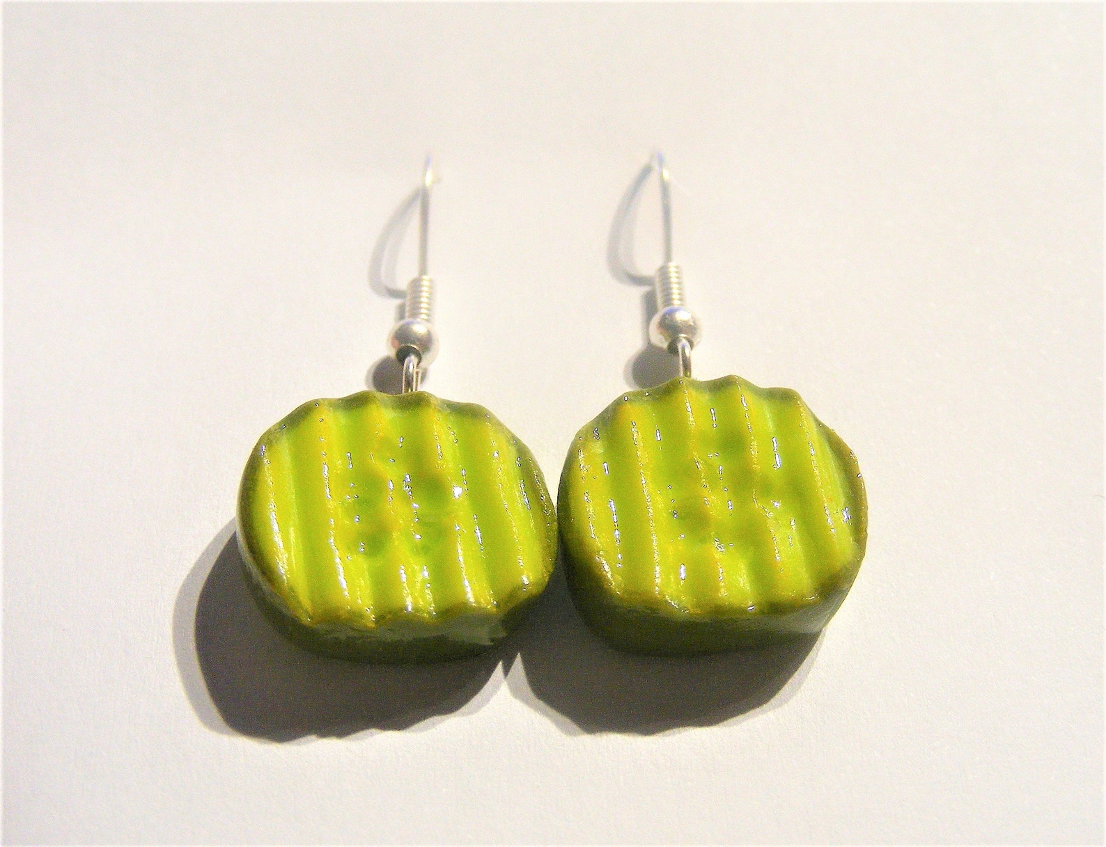 Food Jewelry Pickle Earrings Dill Pickle Earrings Miniature - Etsy UK