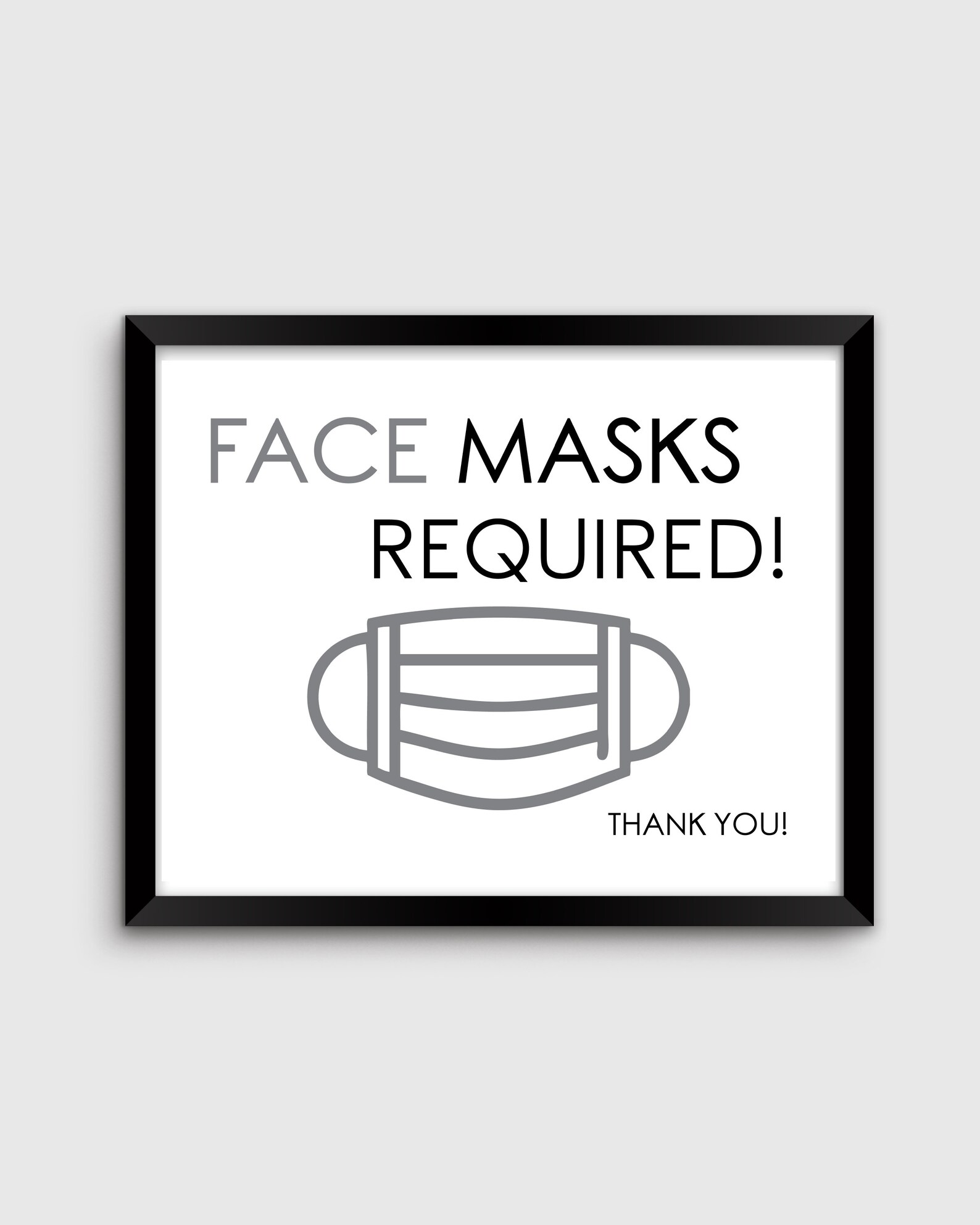 Face Masks Required Sign Printable Instant Digital Download, Face Masks ...
