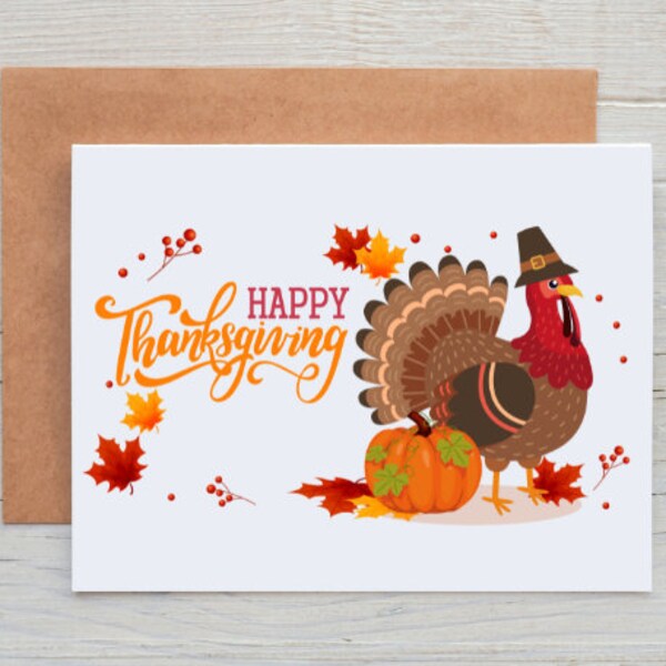 Thanksgiving Cards - Etsy