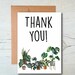 Plant Thank You Printable Card Instant Digital Download, Houseplant ...