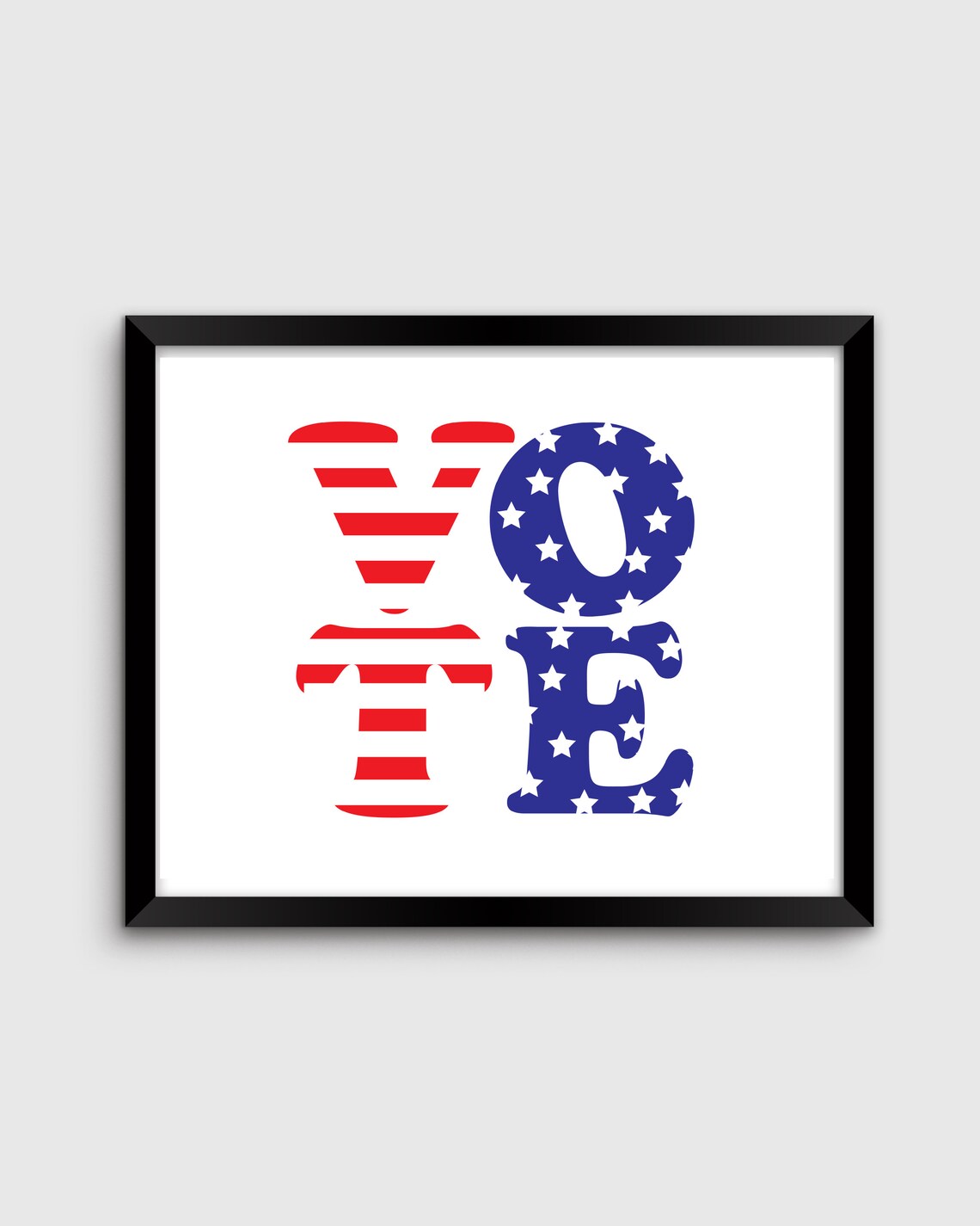 Vote Wall Art Printable Instant Digital Download, Americana Wall Art ...