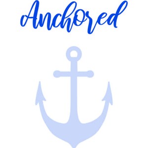 Anchored Wall Art Printable Instant Digital Download Anchor | Etsy