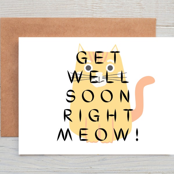 Funny Get Well Card - Etsy
