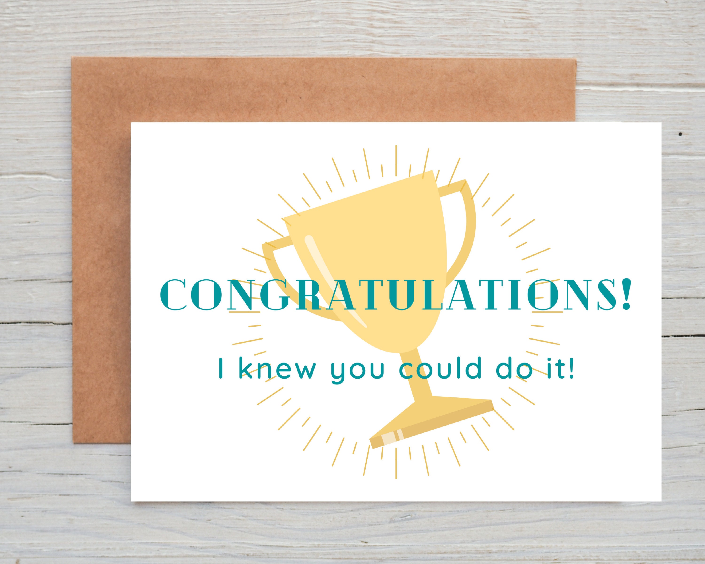 Congratulations Card Printable Instant Digital Download, New Job Card ...