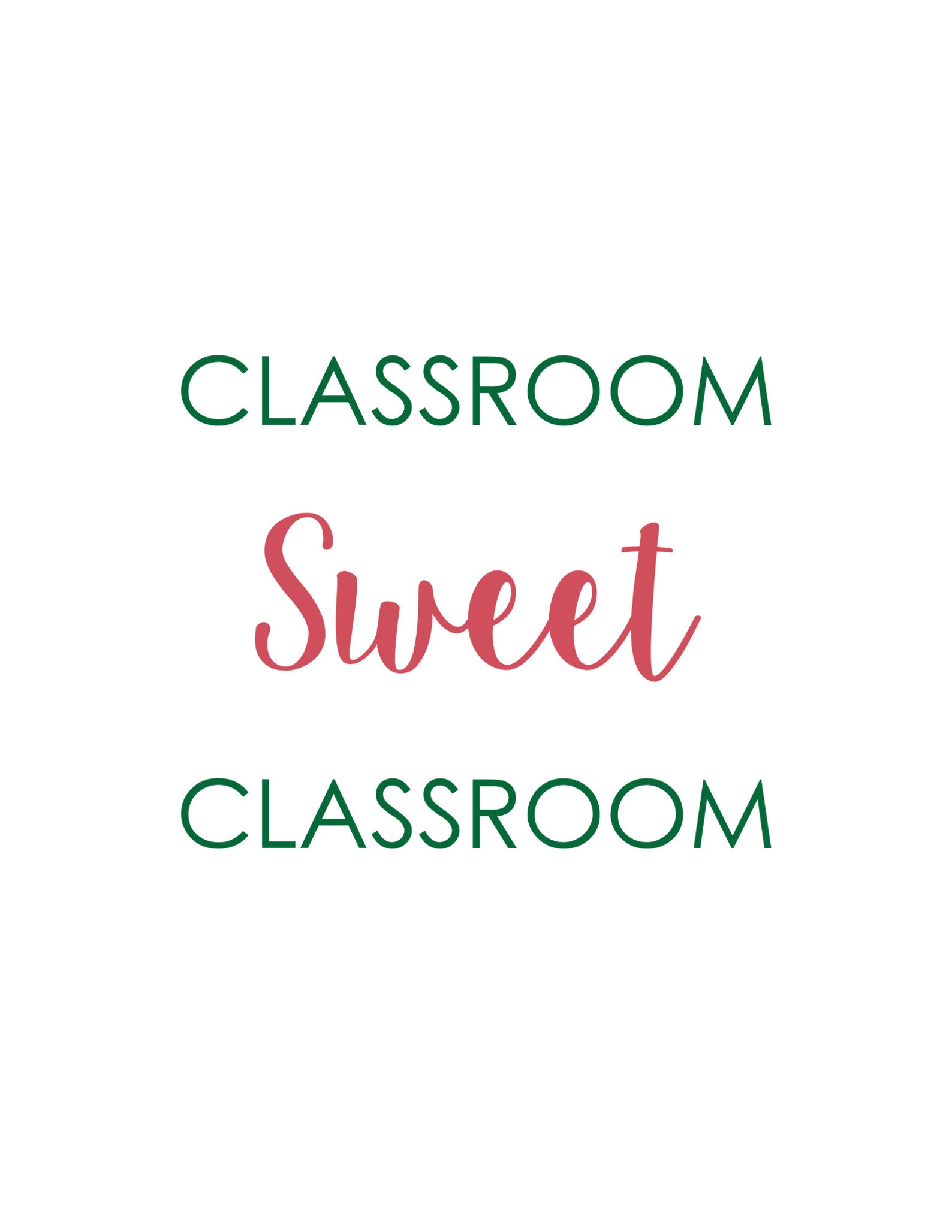 Classroom Sweet Classroom PNG Digital Download, Classroom PNG, Teacher ...
