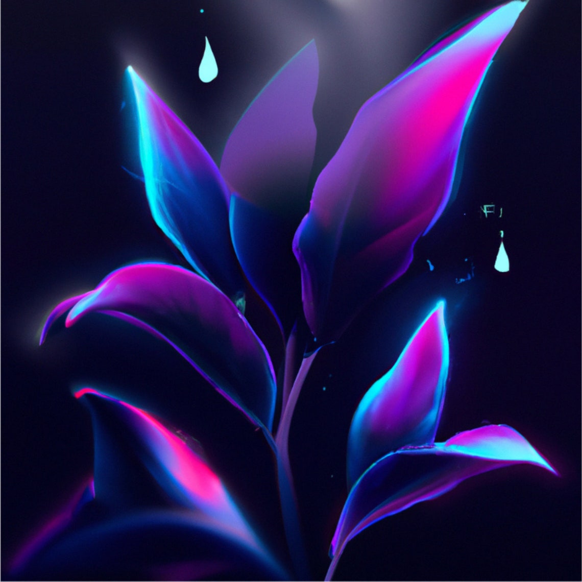 Dark Botanical Art Printable Instant Digital Download, Jewel Tone ...