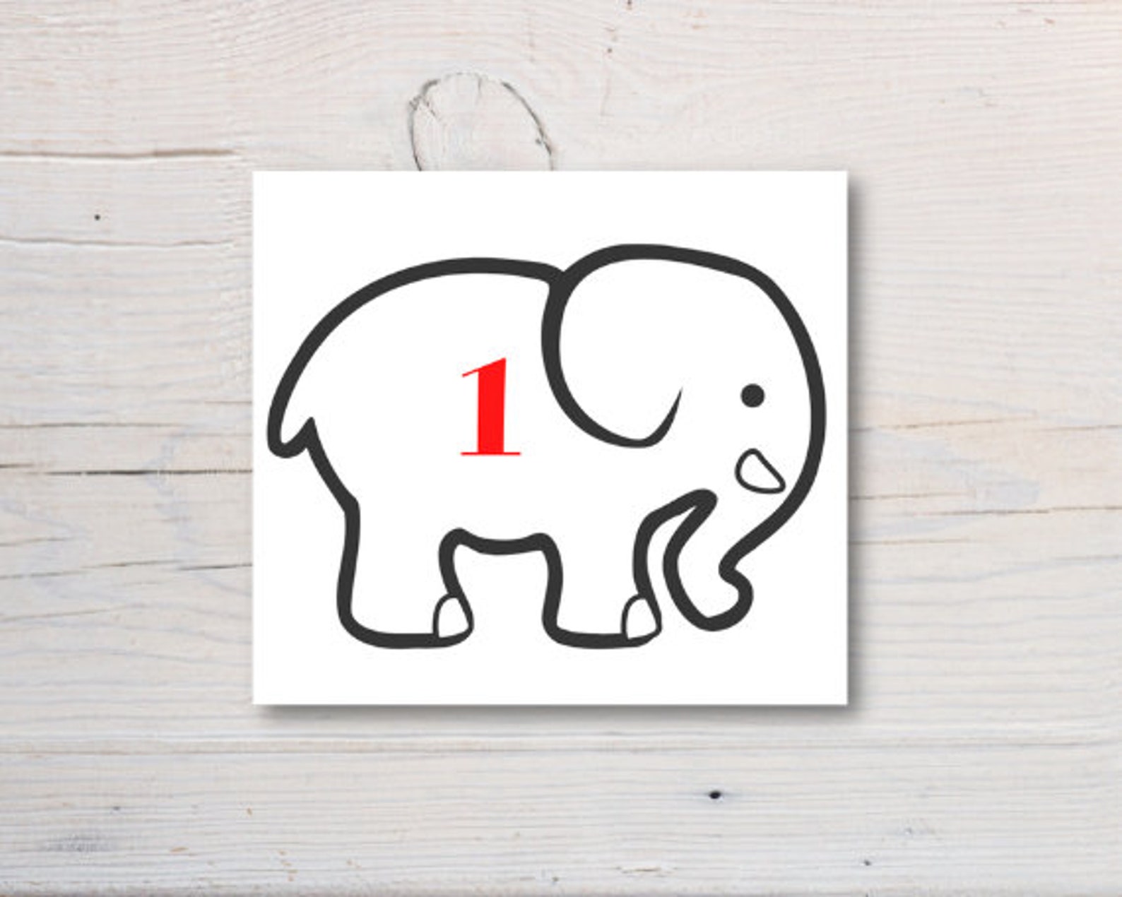 White Elephant Gift Exchange Number Cards Printable Instant Digital ...