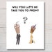 Iced Latte Prom Proposal Sign Printable Instant Digital Download, Latte ...
