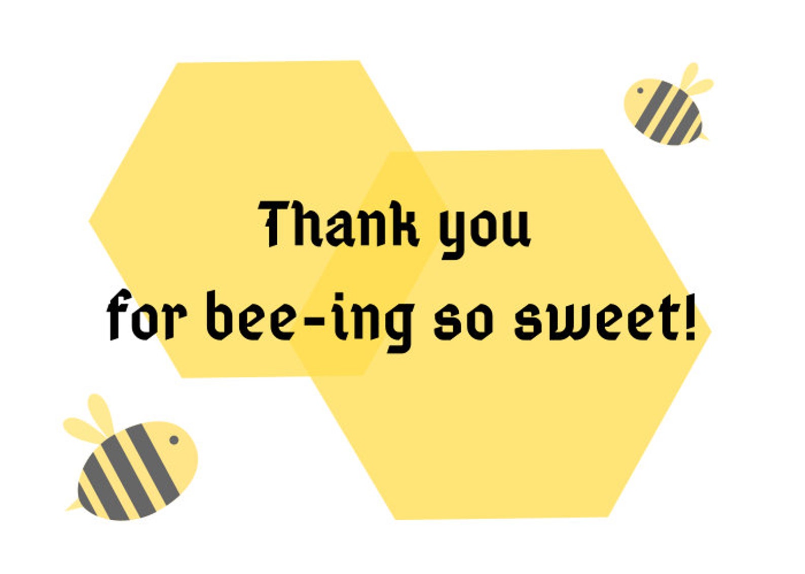 Thank You for Bee-ing so Sweet PNG Digital Download, Thank You Bee PNG ...