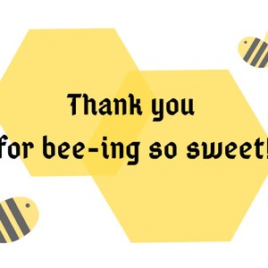 Thank You for Bee-ing so Sweet PNG Digital Download, Thank You Bee PNG ...