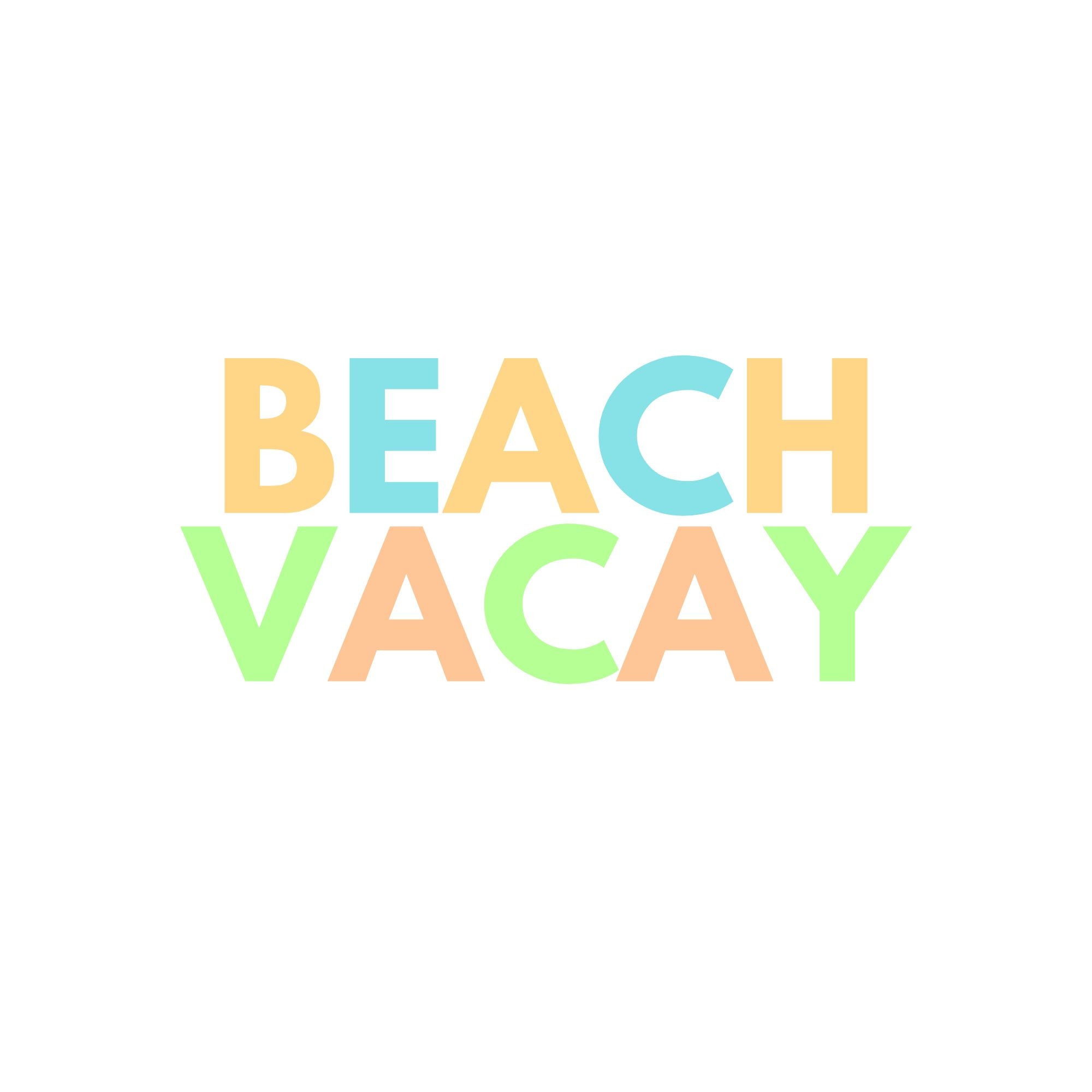 Beach Vacay PNG Digital Download, Beach Vacay Sublimation, Beach PNG ...