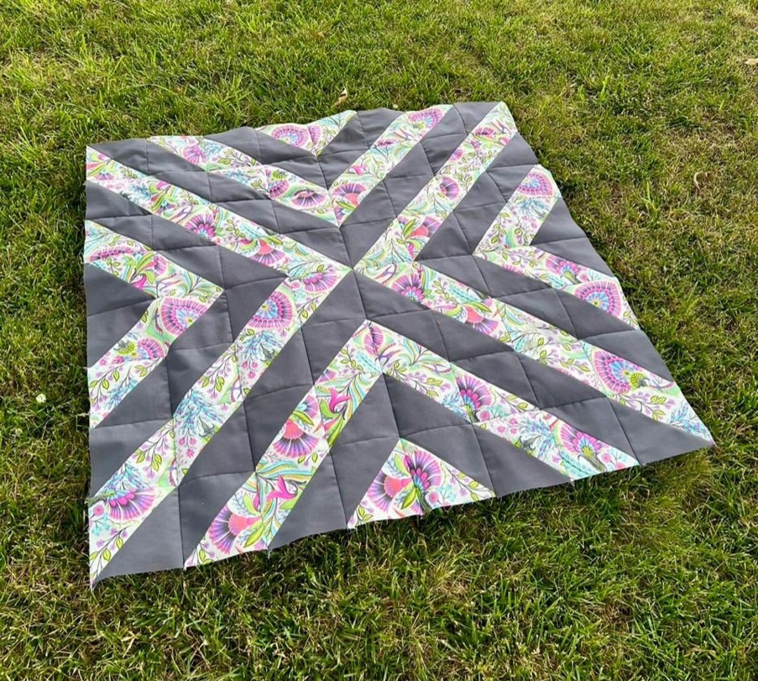 Birdie Quilt Kit – Tula Pink ROAR! Fabric in Manatee Colorway | 40" X ...