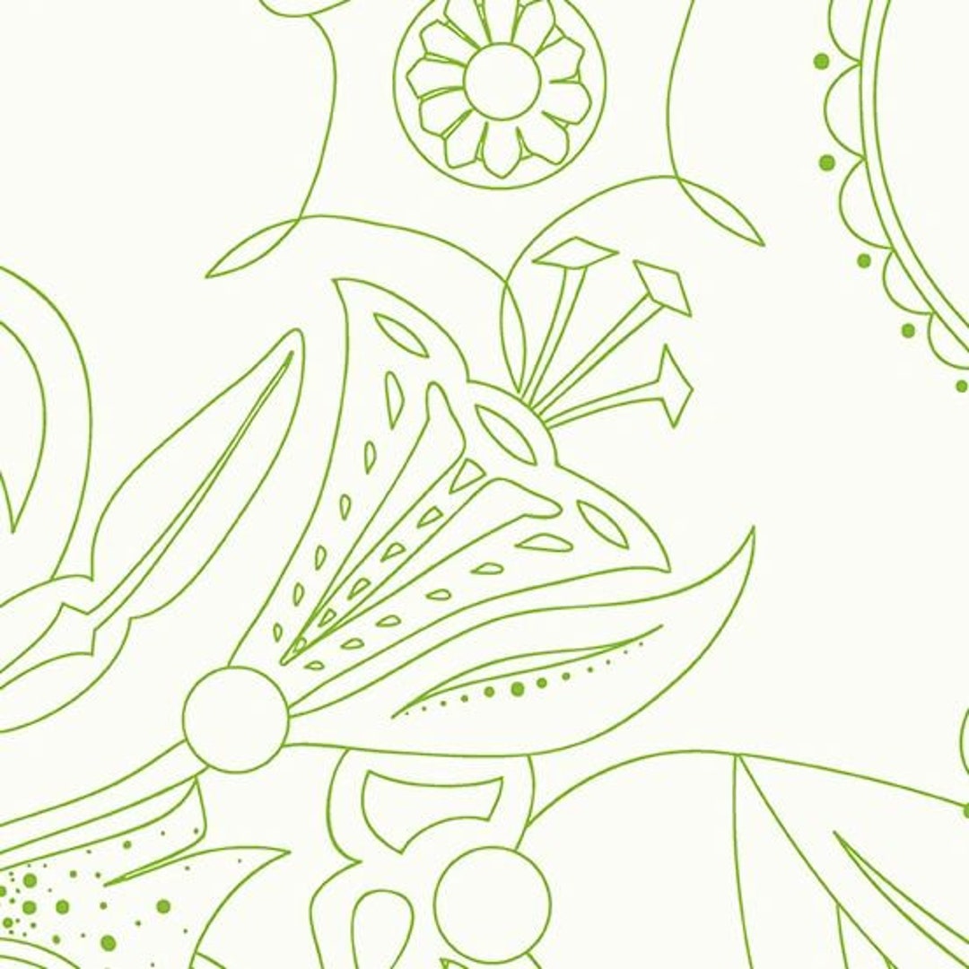 Alison Glass - Sun Print Luminance, Carved Fabric in Jungle - Etsy