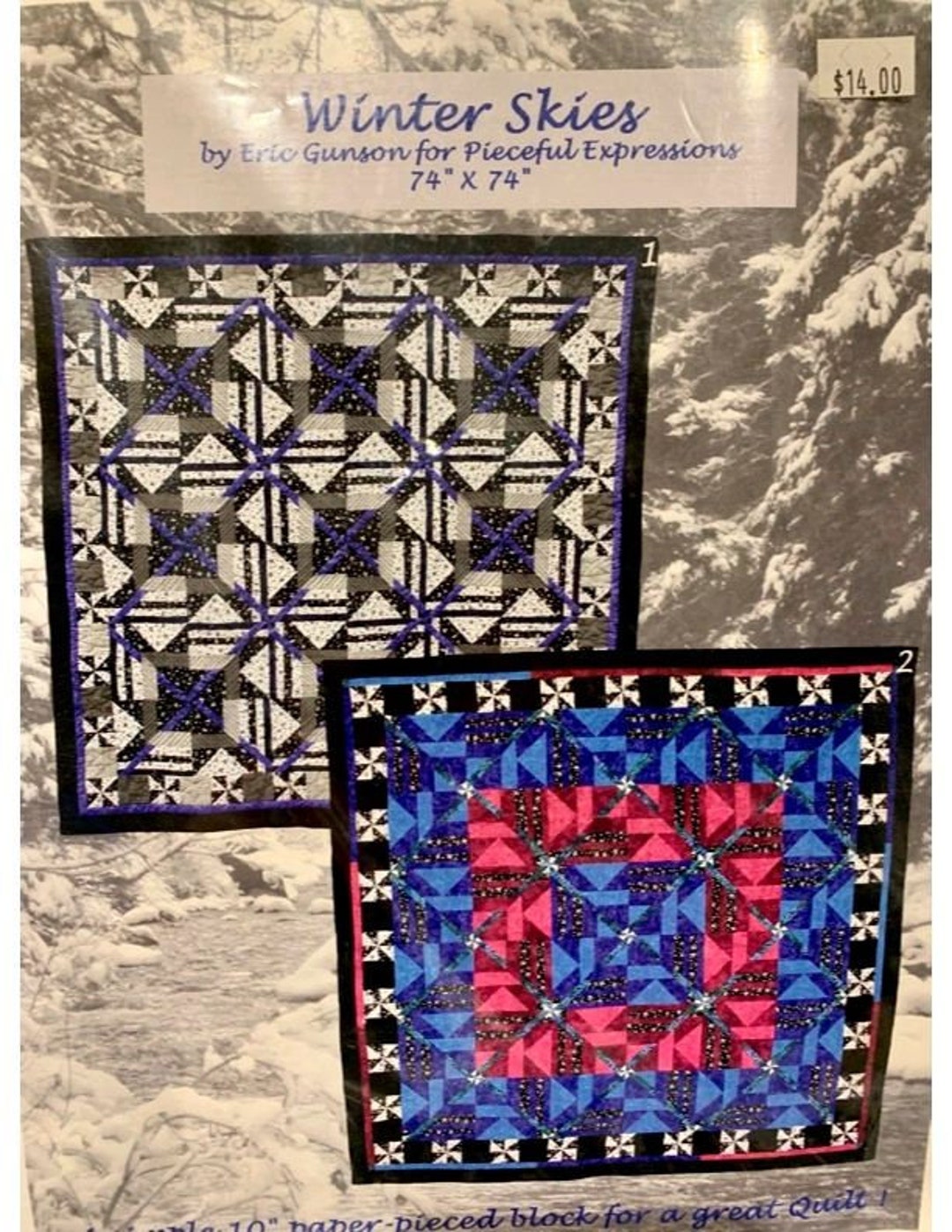 Winter Skies Paper Pieced Quilt Pattern by Eric Gunson of Pieceful ...